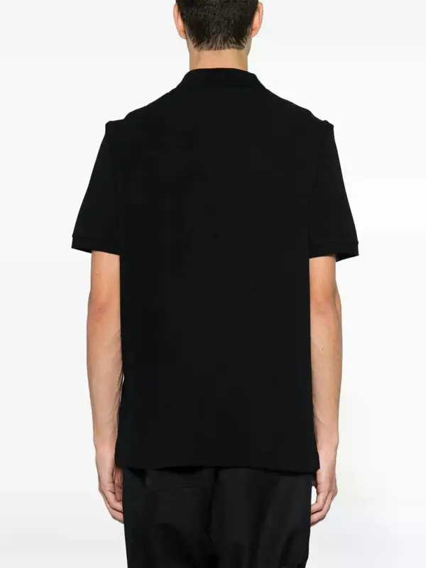 DIESEL® Logo-patch Polo Shirt - Black