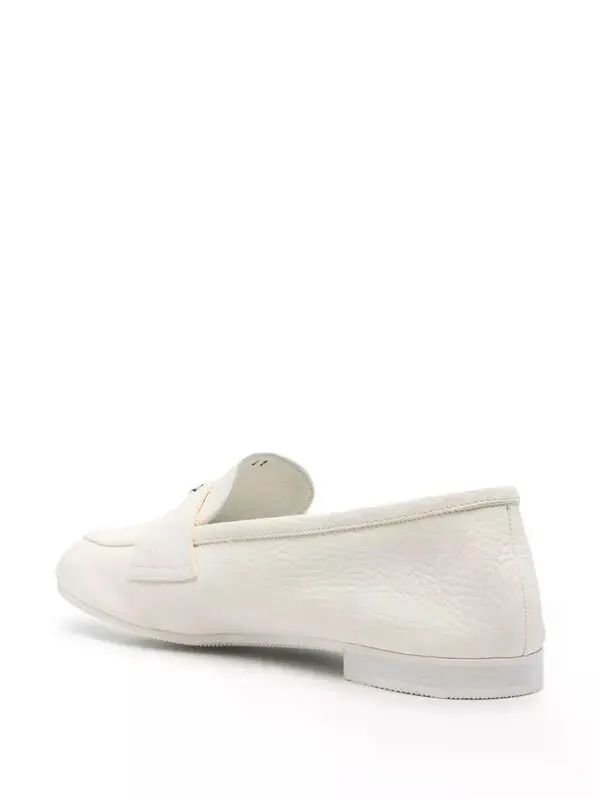 Casadei Antilope Leather Loafers - Neutrals