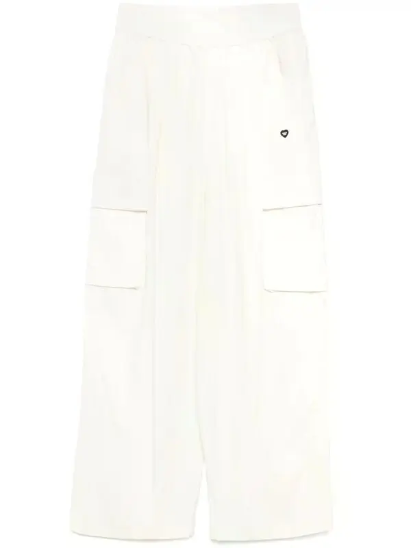 CHOCOOLATE Wide-leg Cargo Trousers - Neutrals