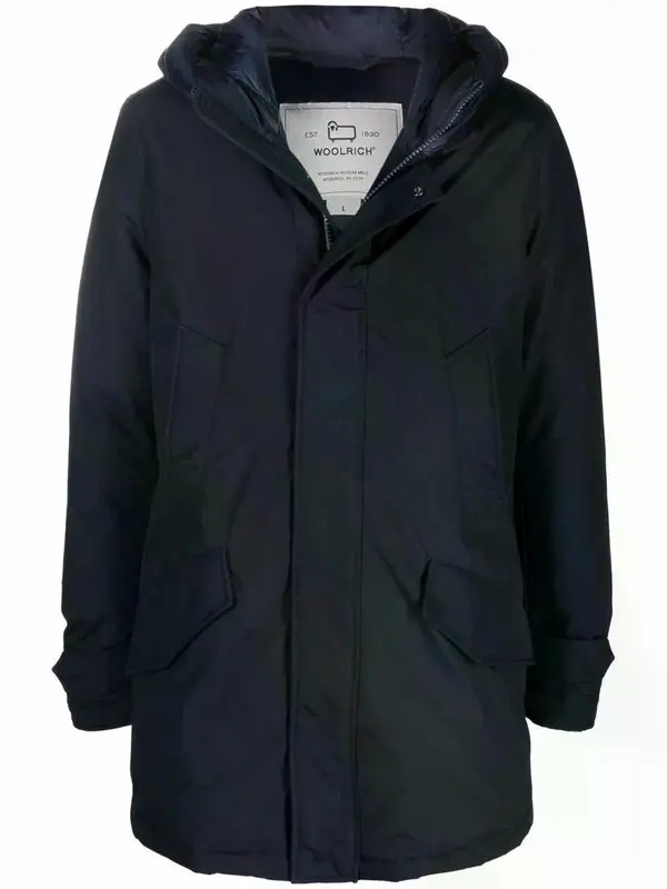 Woolrich Padded Zip-up Hooded Coat