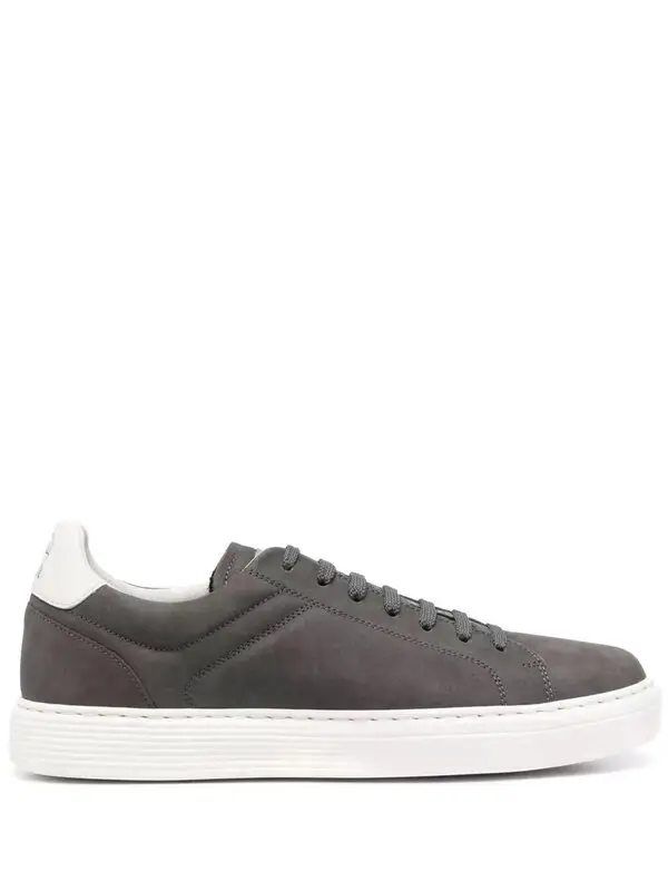 Brunello Cucinelli Nubuck Leather Low-top Sneakers