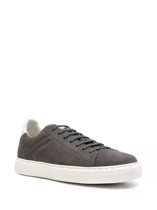 Brunello Cucinelli Nubuck Leather Low-top Sneakers