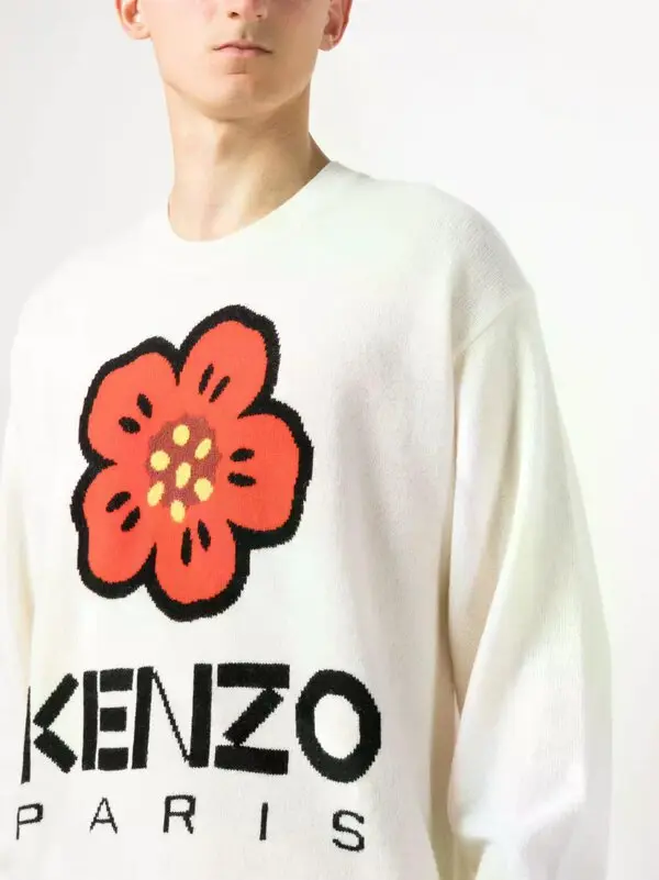 Kenzo Boke Flower Intarsia-knit Wool Jumper