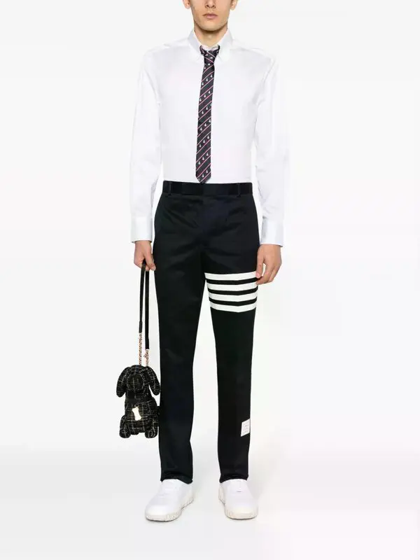 Thom Browne 4-bar Motif Print Trousers