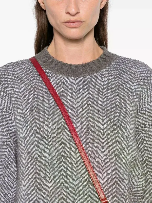Moschino Chevron-pattern Virgin Wool Jumper