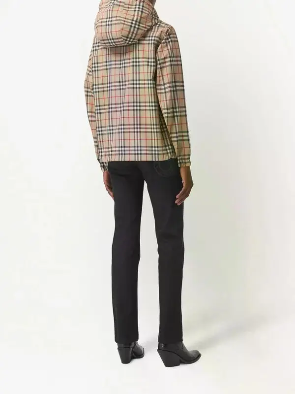 Burberry Vintage Check Hooded Jacket - Neutrals
