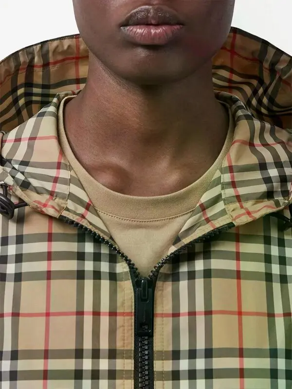 Burberry Vintage Check Hooded Jacket - Neutrals
