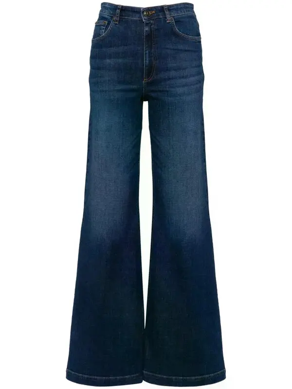 TWINSET Logo-engraved Button Jeans