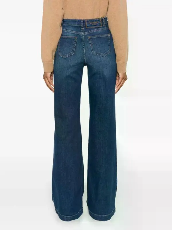 TWINSET Logo-engraved Button Jeans