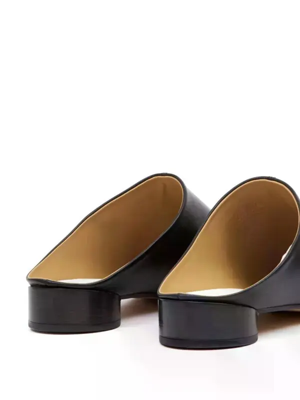 MAISON MARGIELA Asymmetric-toe Leather Slippers