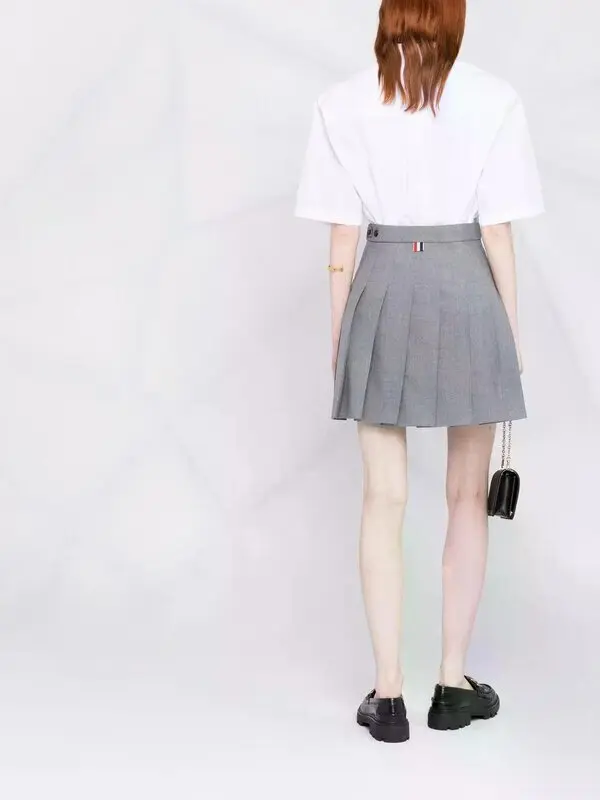 Thom Browne Rwb Pleated Mini Skirt