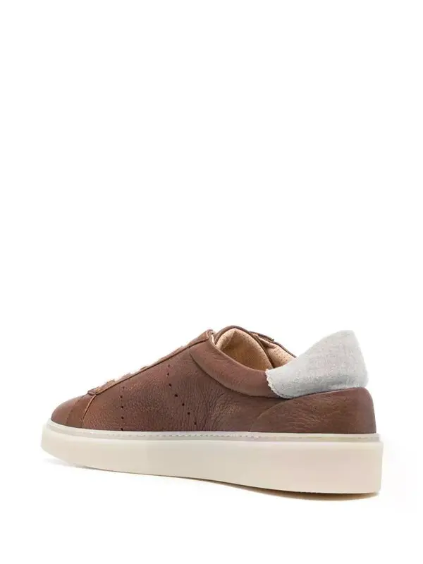 Eleventy Low-top Leather Sneakers