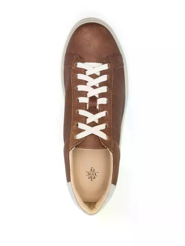 Eleventy Low-top Leather Sneakers