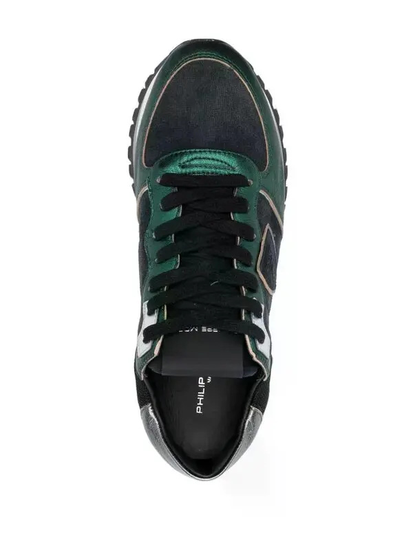 Philippe Model Trpx Leather Low-top Sneakers - Black