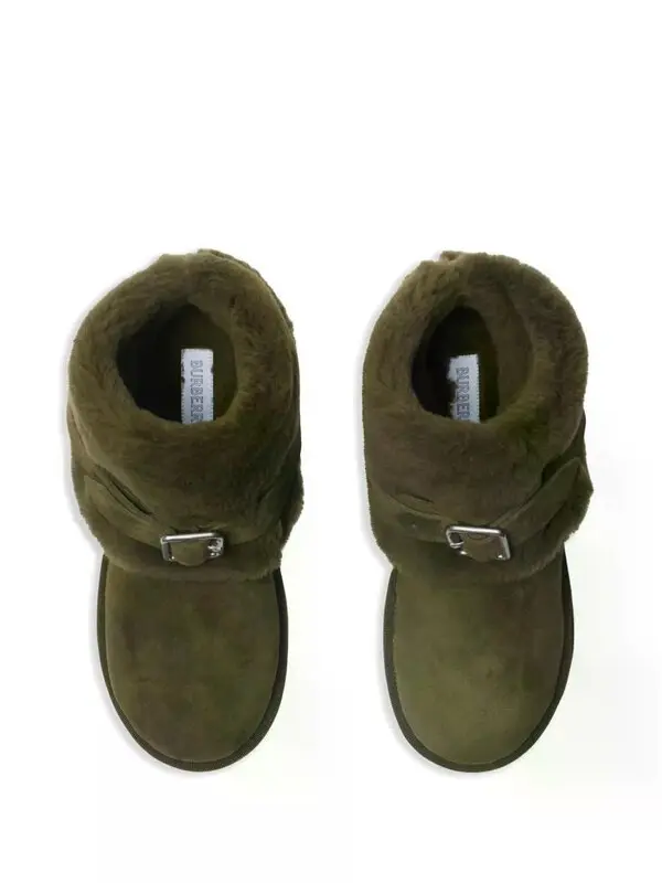 Burberry Shearling Buckle Boots