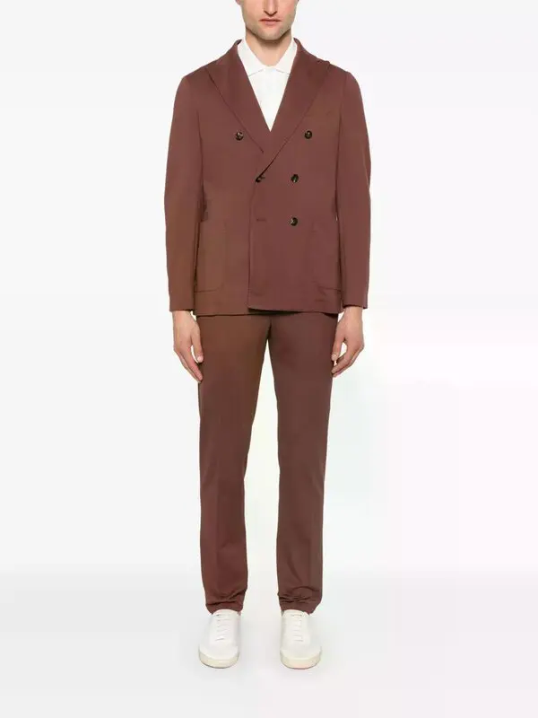 CIRCOLO 1901 Piqué-weave Blazer - Brown