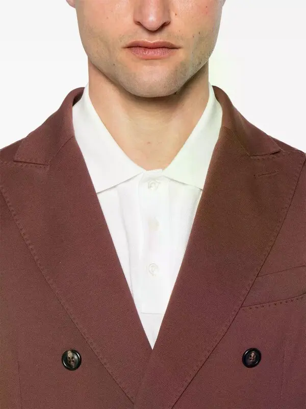 CIRCOLO 1901 Piqué-weave Blazer - Brown
