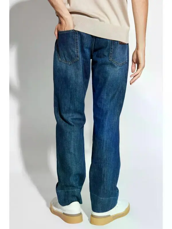 Dolce & Gabbana Logo Plaque Straight-leg Jeans
