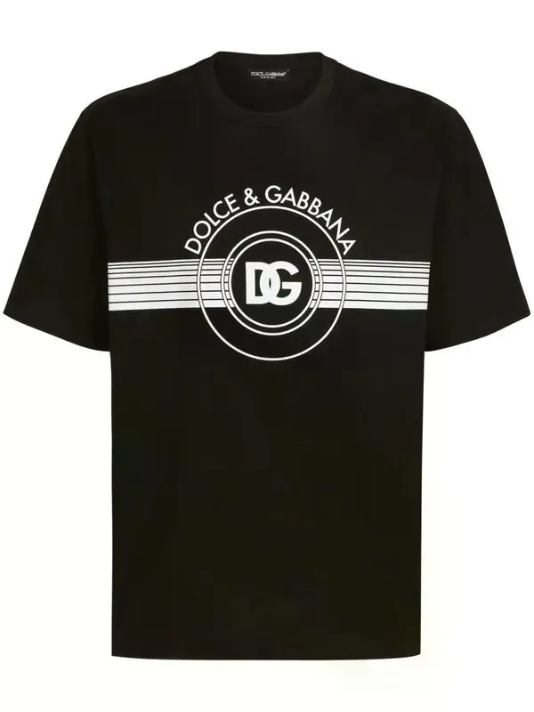 Dolce & Gabbana Logo-print Cotton T-shirt - Black