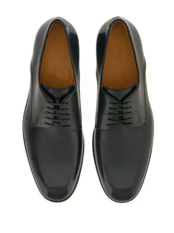 FERRAGAMO Lace-up Leather Derby Shoes