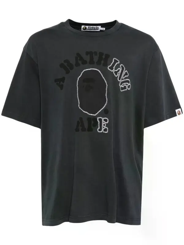 A BATHING APE Garment Dye College Tee