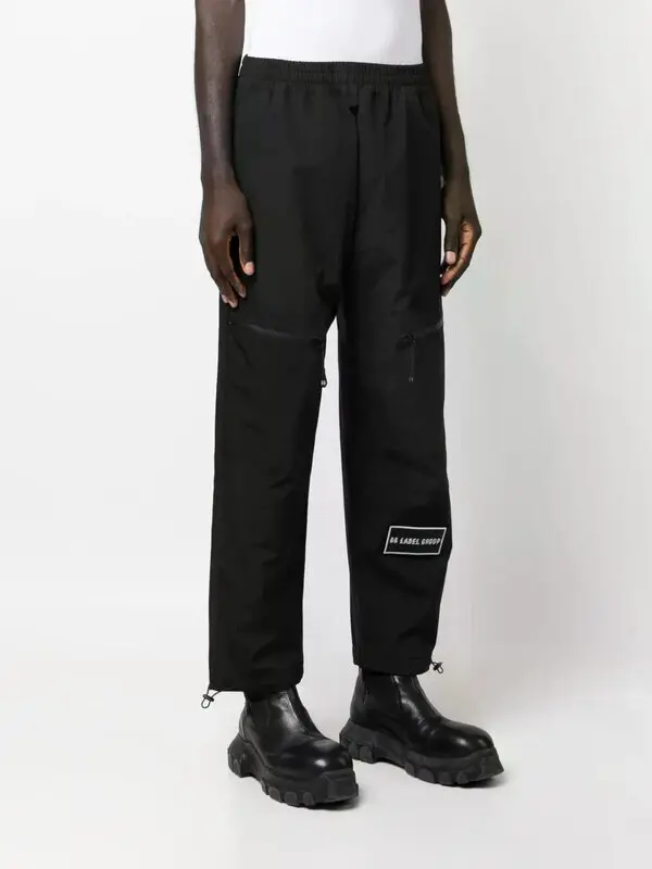 44 LABEL GROUP Logo Patch Straight-leg Trousers
