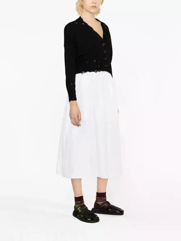 Marni Distressed Cropped Cardigan