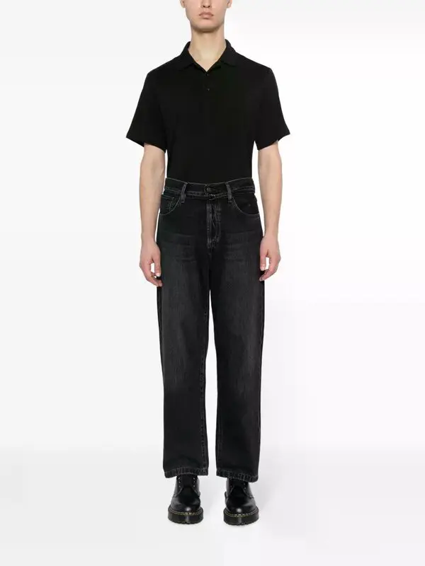 Rag & Bone Classic Flame Cotton Polo Shirt