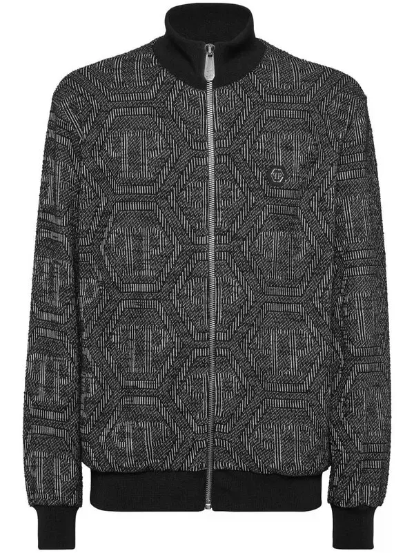 Philipp Plein Monogram-jacquard Bomber Jacket