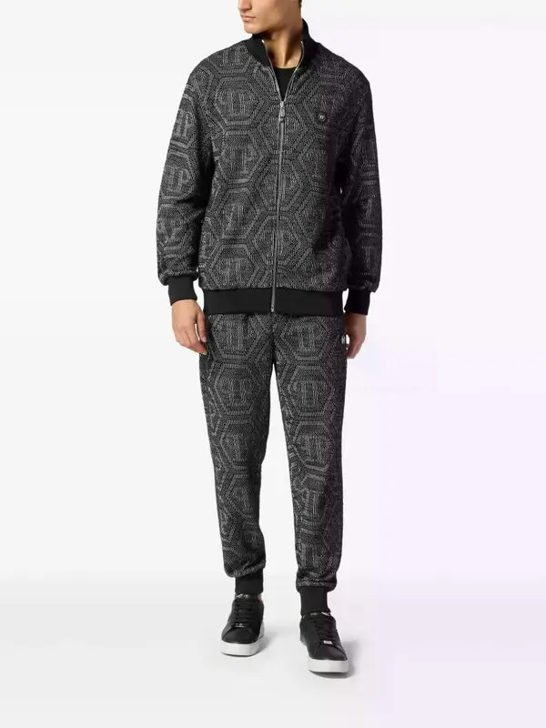 Philipp Plein Monogram-jacquard Bomber Jacket