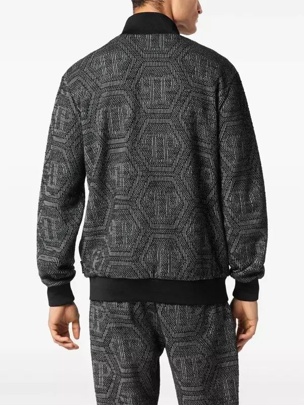Philipp Plein Monogram-jacquard Bomber Jacket