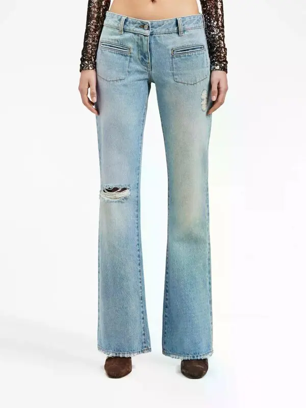 Palm Angels Low-rise Bootcut Jeans