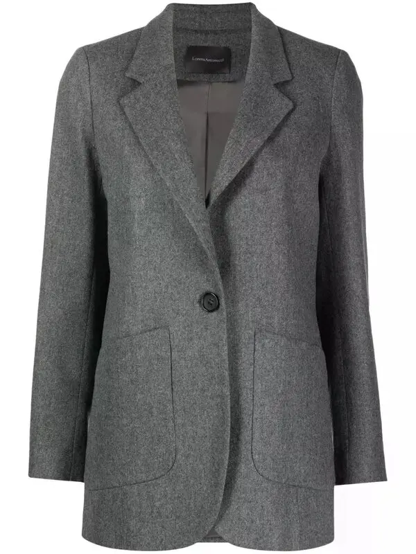 Lorena Antoniazzi Mélange-effect Single-breasted Blazer