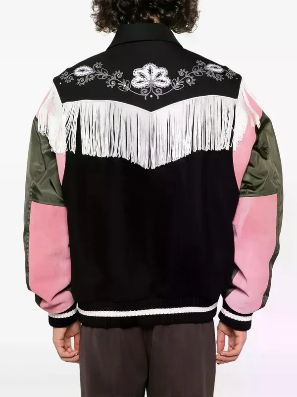 Dsquared2 Frayed-trim Bomber Jacket