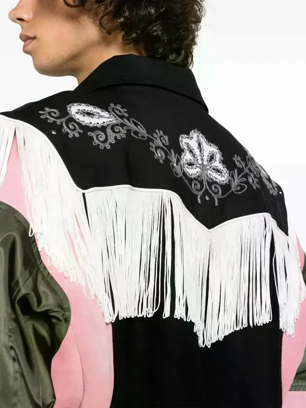 Dsquared2 Frayed-trim Bomber Jacket