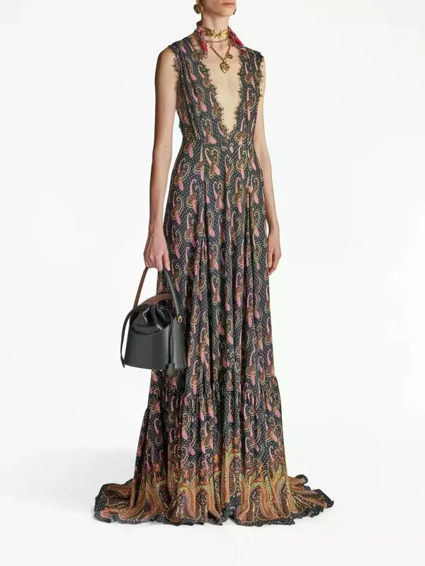 Etro Saturno Leather Bucket Bag