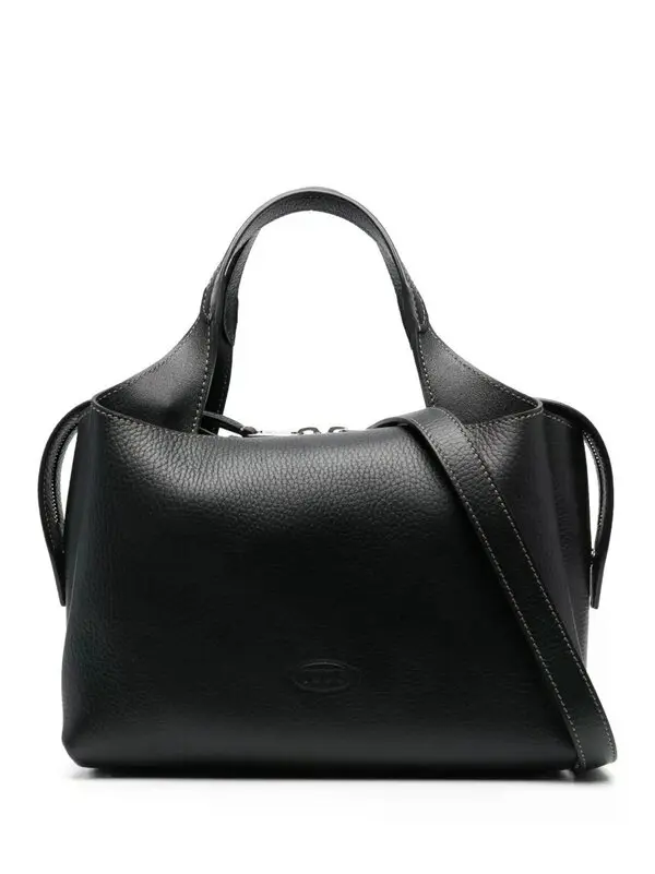 TOD'S Leather Boston Tote Bag