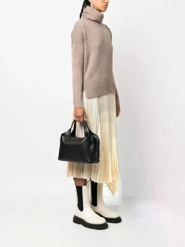 TOD'S Leather Boston Tote Bag