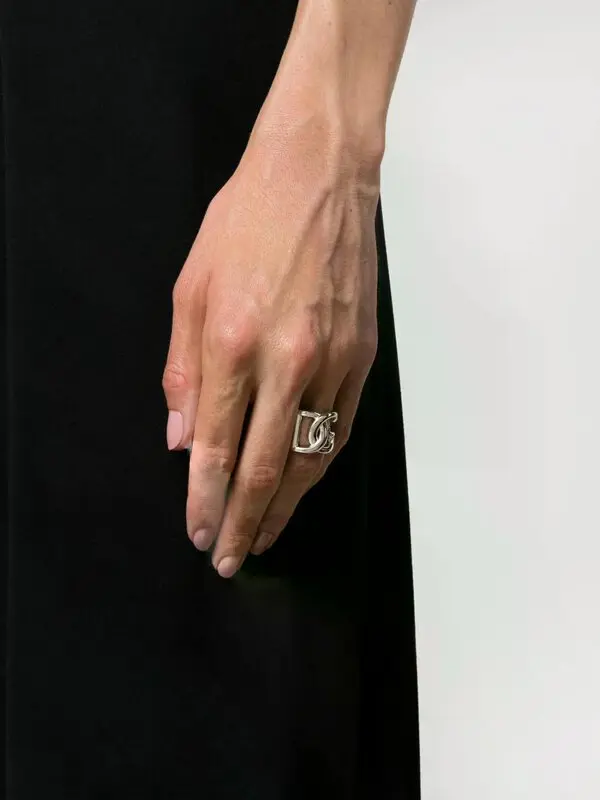Dolce & Gabbana Logo-plaque Engraved Ring