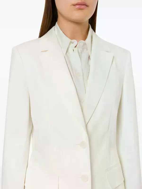 Alberta Ferretti Single-breasted Blazer - White