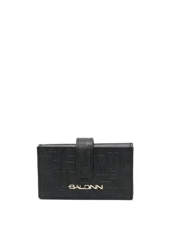 BALDININI Monogram-pattern Leather Wallet - Black