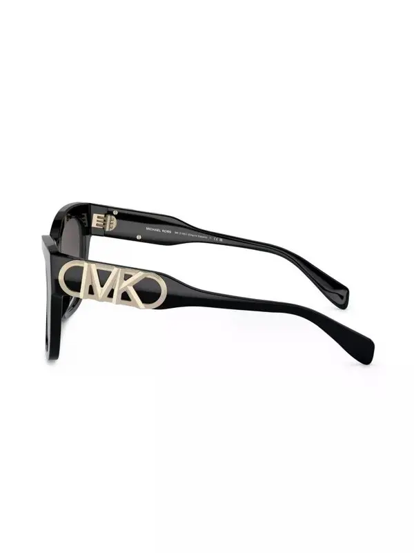 Michael Kors Logo Plaque Tinted Sunglasses - Black
