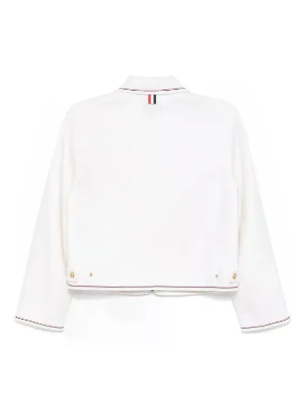 Thom Browne Patch Pocket Golf Jacket - White