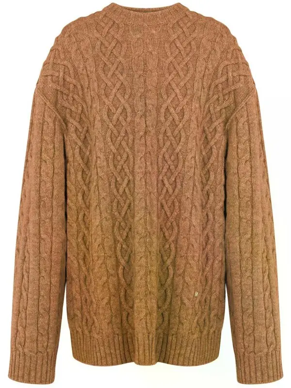Moschino Cable-knit Virgin Wool Jumper