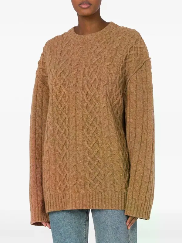 Moschino Cable-knit Virgin Wool Jumper