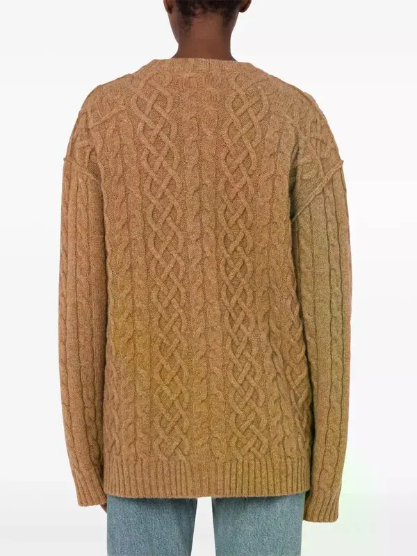 Moschino Cable-knit Virgin Wool Jumper