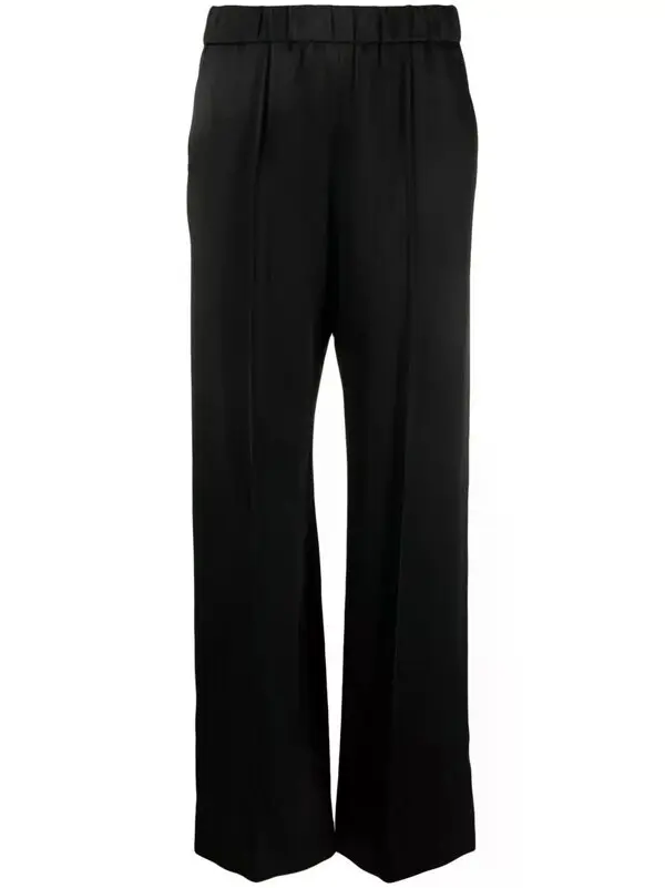 JIL SANDER Satin-finish Wide-leg Trousers