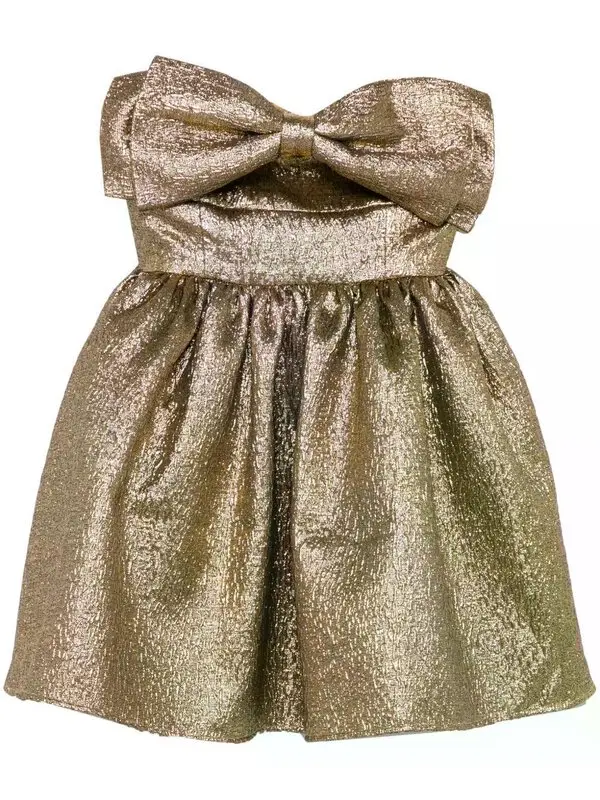 SELF-PORTRAIT Metallic Mini Dress
