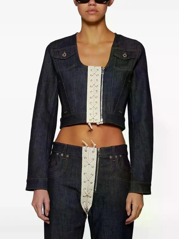 JEAN PAUL GAULTIER Cropped Denim Jacket
