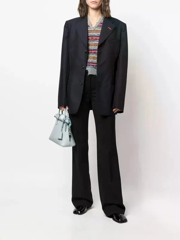 MAISON MARGIELA Single-breasted Tailored Blazer - Blue